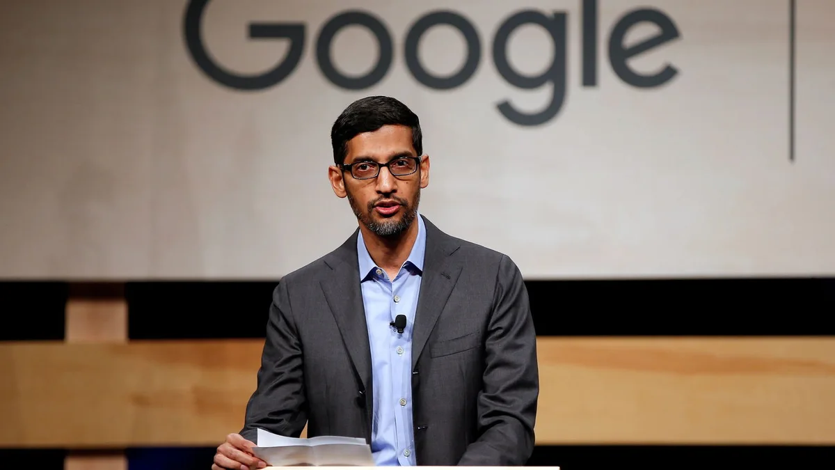 Google ata a su CEO con un paquete de 692 millones de dólares en tres años