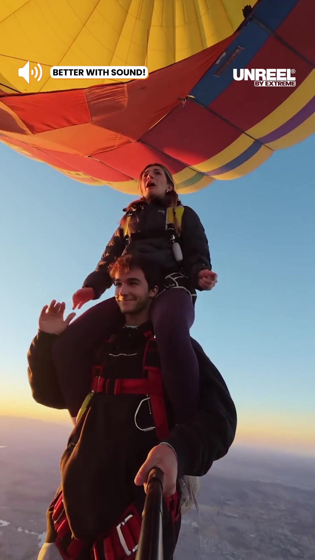 Thrilling skydive from a hot air balloon at sunset: Noah Lipsitz's epic ...