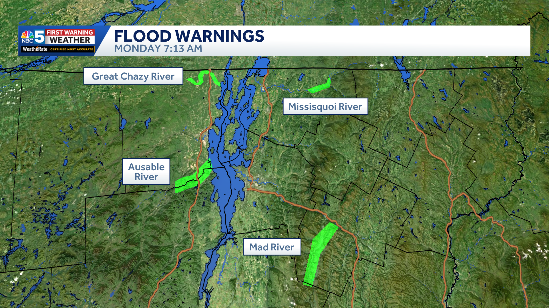 Water levels rise along rivers in New York, Vermont due to ice jam flooding