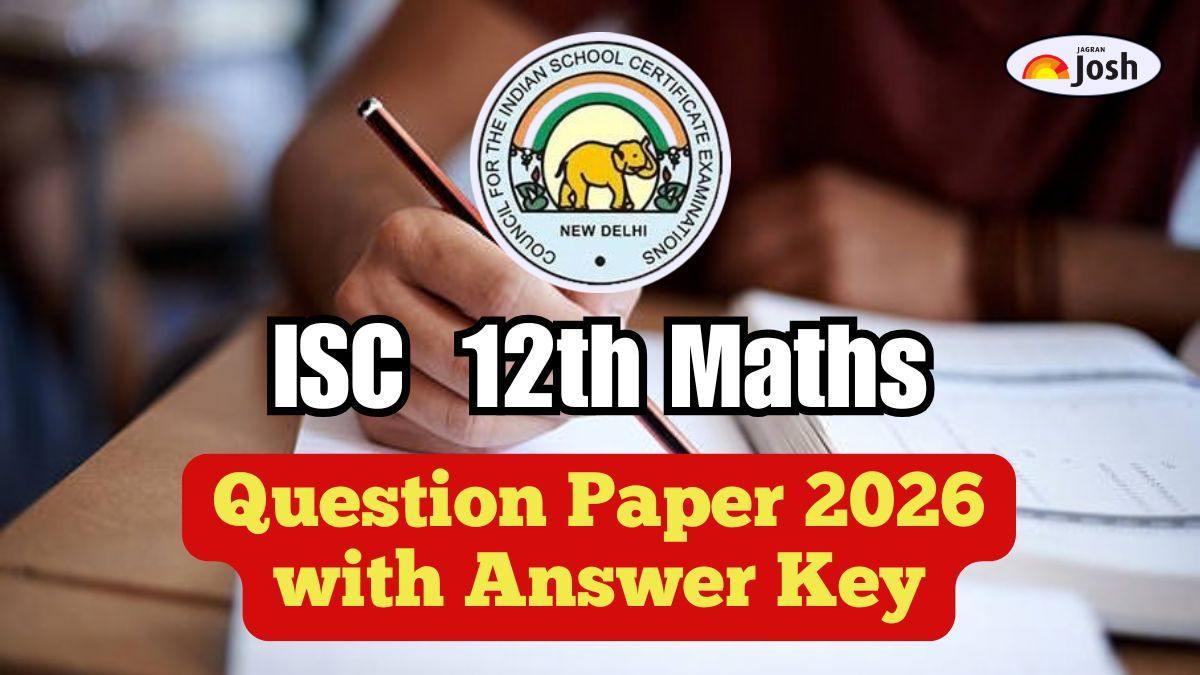 ISC class 12 maths question paper 2026 with answer key: Download PDF