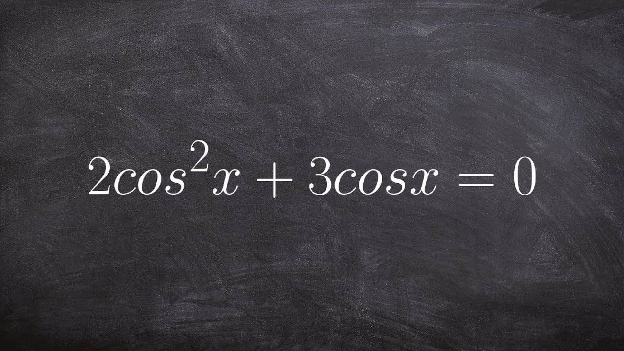 Solving a trigonometric equation with an undefined answer of cosine