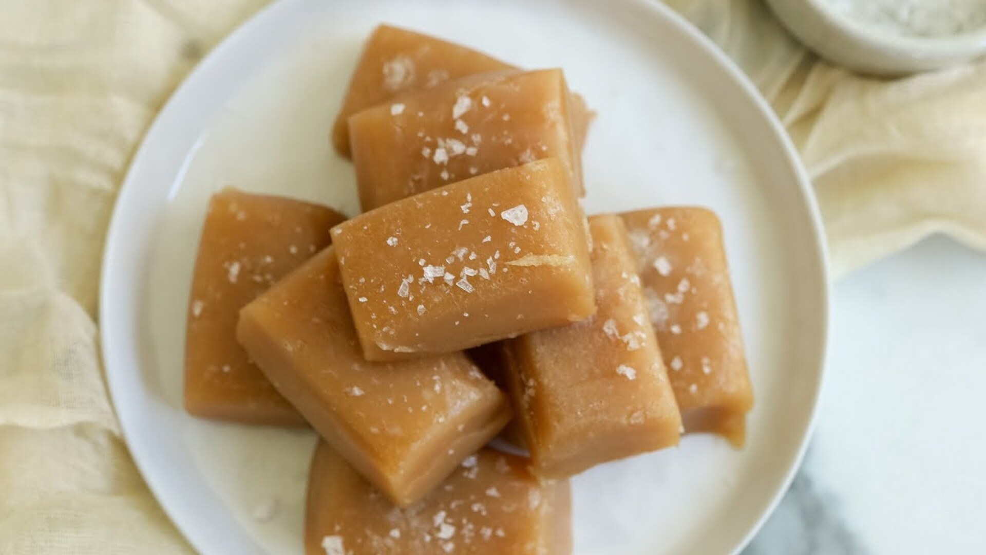 Our salted caramel candies recipe is deliciously chewy