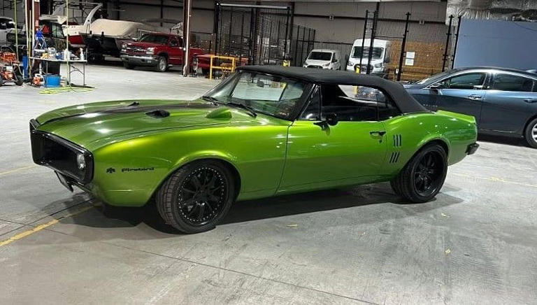 1967 Pontiac Firebird convertible reimagined as SEMA-built Viper Green ...