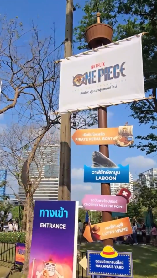 Bangkok’s Lumphini Park transforms for Netflix One Piece promotion