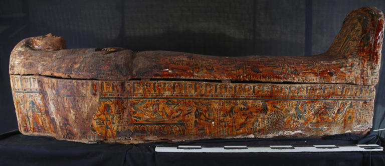 Archaeologists find perfectly intact painted coffins in incredible ...