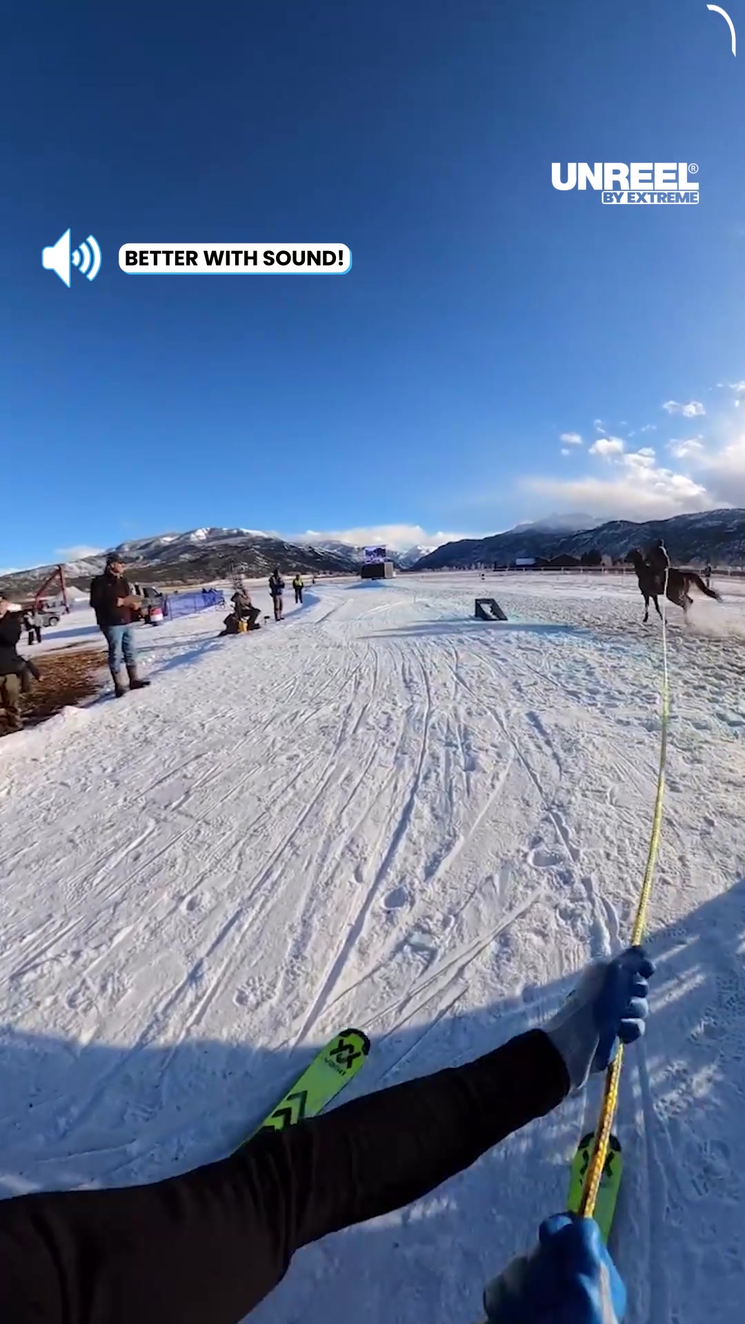 Unleash the adrenaline: Skijoring - skiing with galloping horse power!