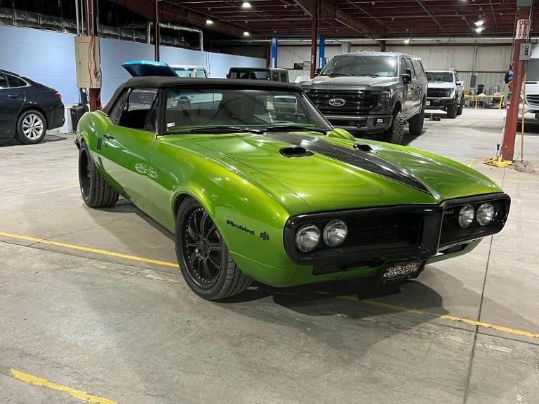 1967 Pontiac Firebird convertible reimagined as SEMA-built Viper Green ...