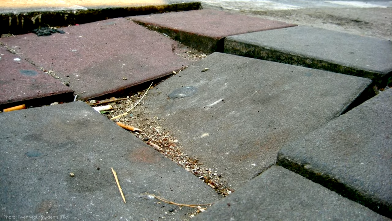It looks like normal soil until buildings start cracking