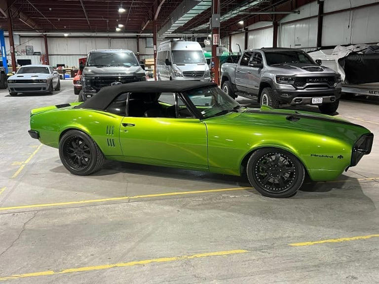 1967 Pontiac Firebird convertible reimagined as SEMA-built Viper Green ...