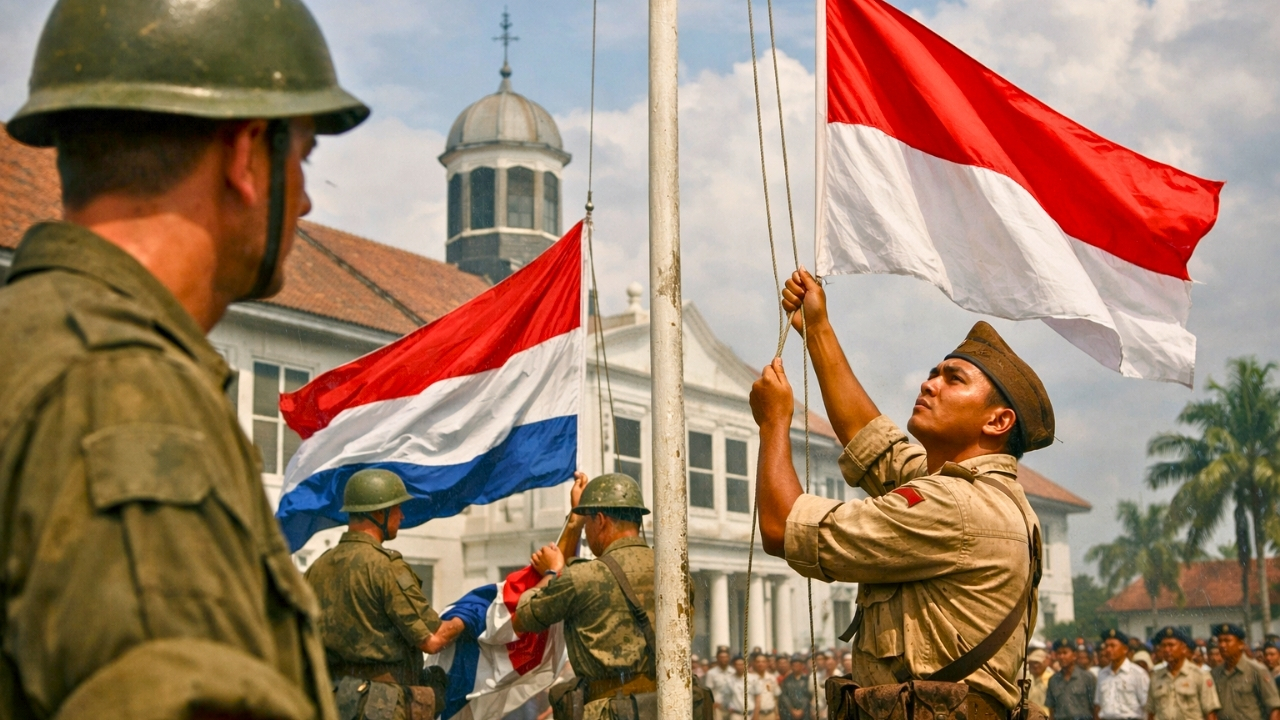 The last year of the Indonesian War of Independence, international ...