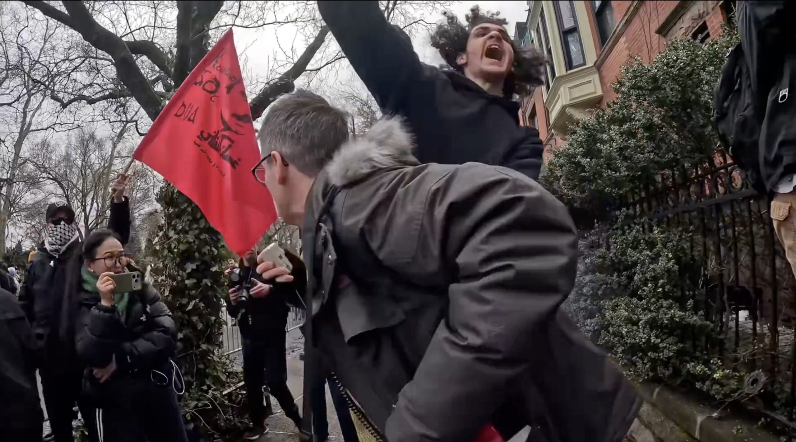 NYC protester records insane moment alleged terrorist shouts 'Allahu ...