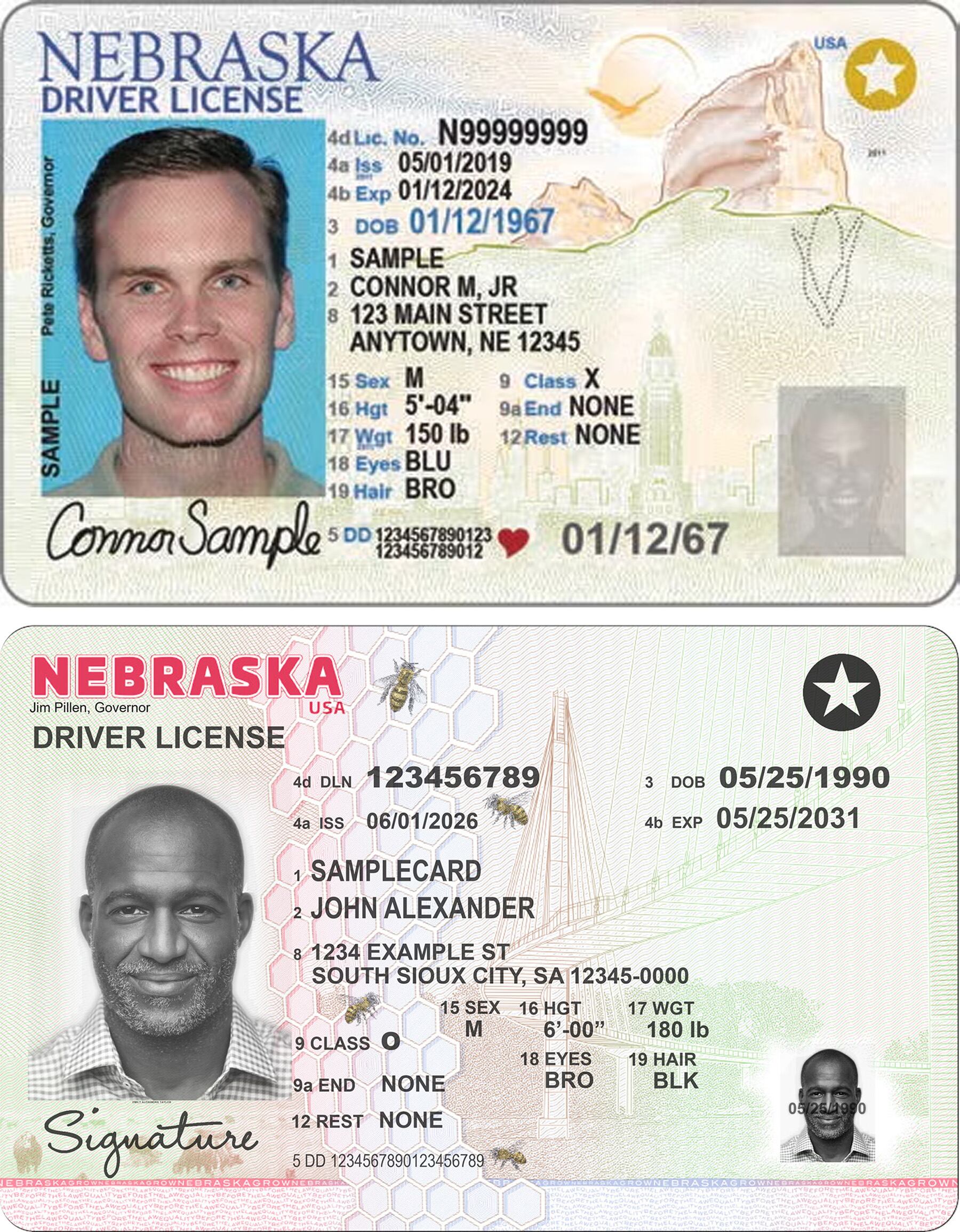 Nebraska DMV unveils newly redesigned driver license, state ID cards