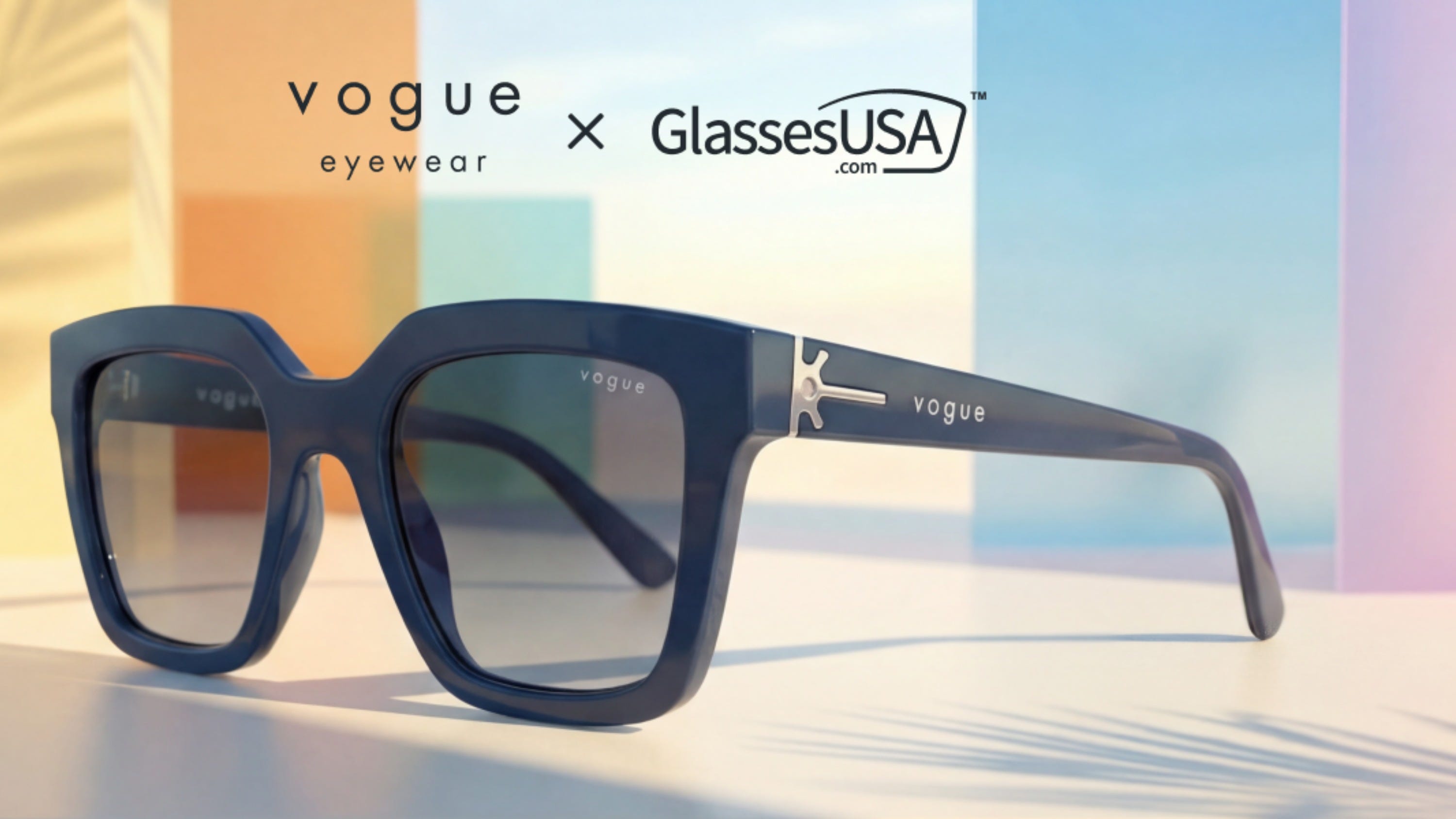 Shop new Vogue Eyewear x GlassesUSA geometric sunglasses for 40% off