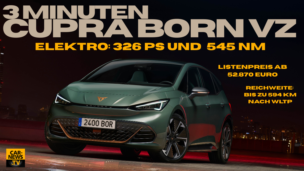 3 Minuten Cupra Born VZ - Alltagstest - So wird auch Elektro ein Erfolg!