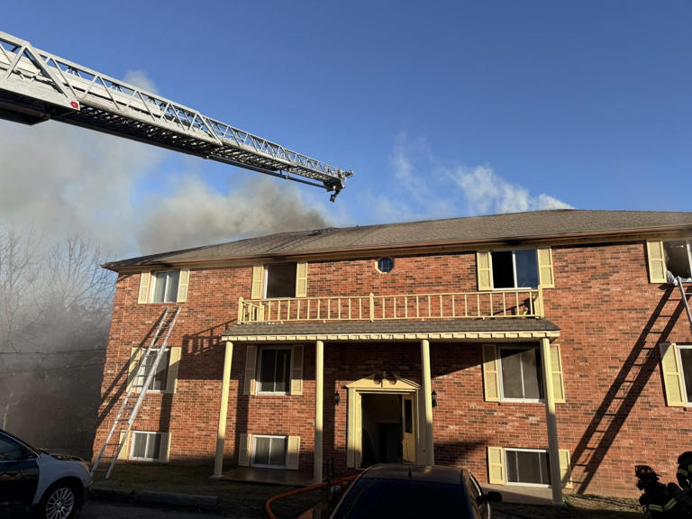 Fire burns at three-story Junction City apartment building