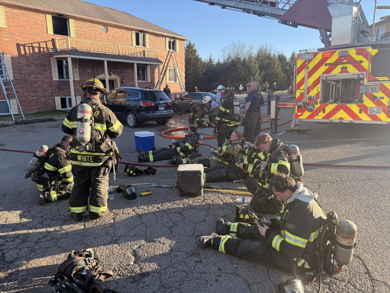 Fire burns at three-story Junction City apartment building