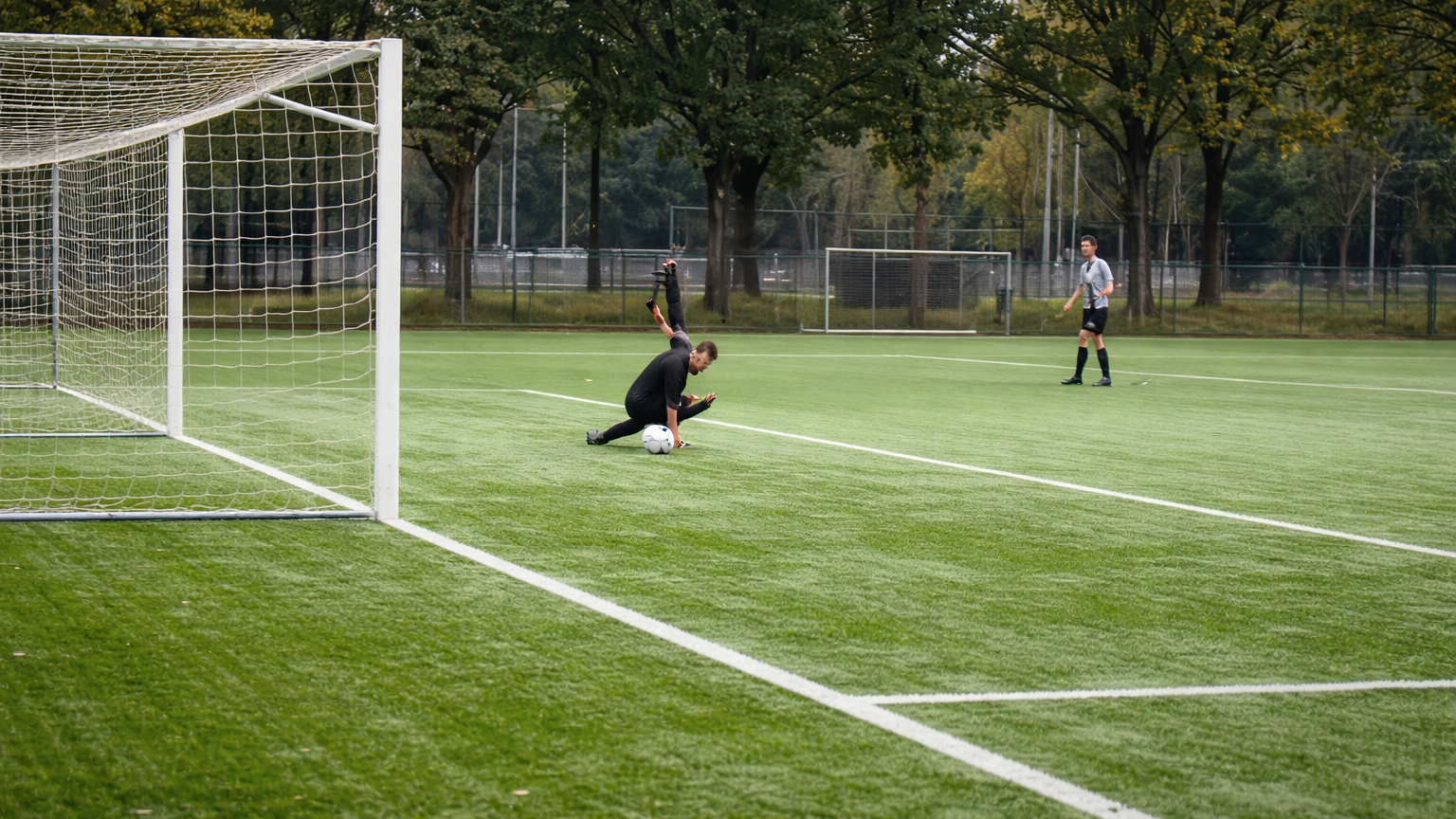 Playful football moments with striking goals and skills