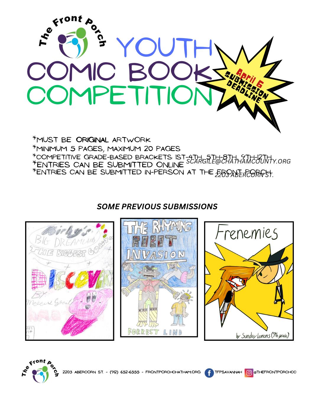 Chatham County youth invited to enter comic book competition