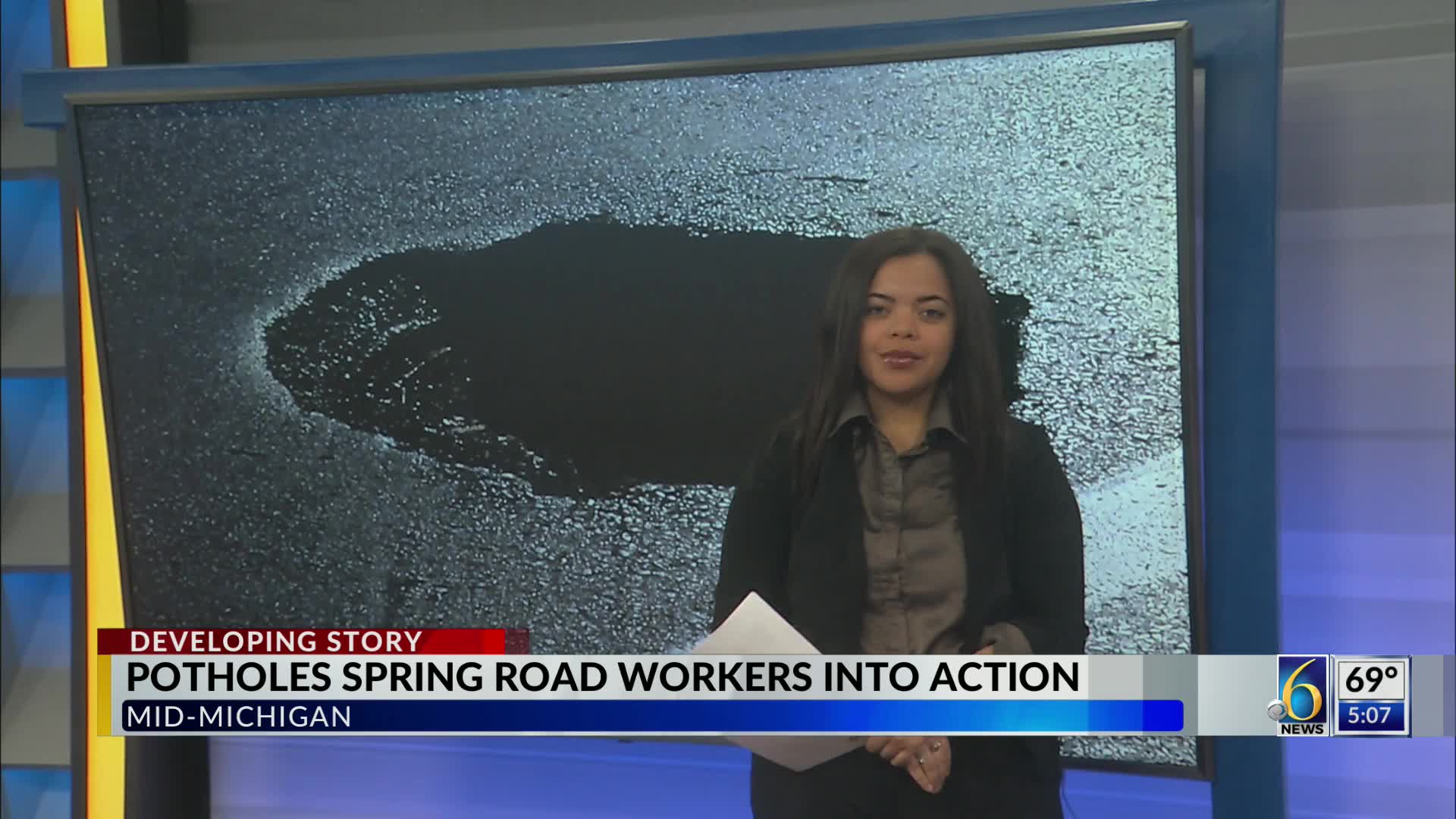 Potholes spring road workers into action