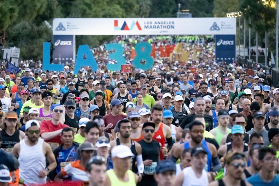 Long-distance runner Nathan Martin wins LA Marathon at the wire