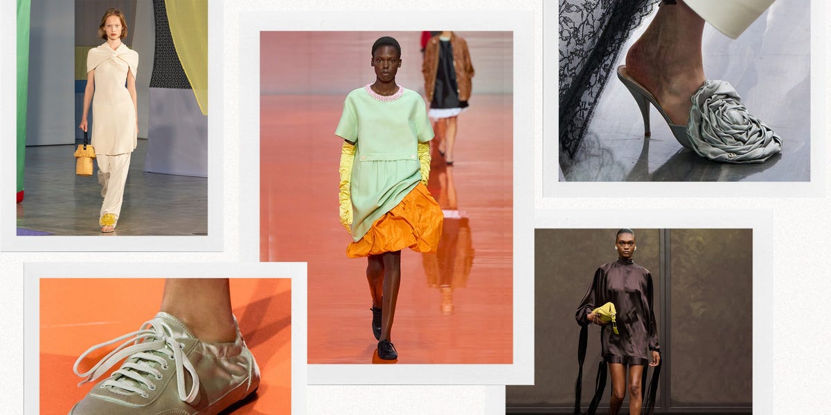You’ll probably be wearing satin shoes this spring