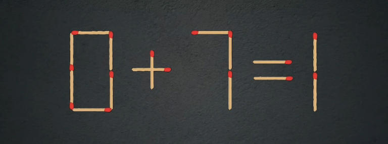 Can you fix the matchstick equation in the image? Move just one ...