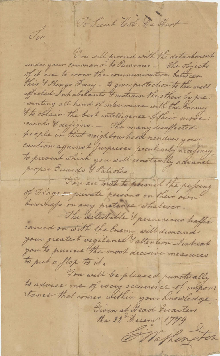 Two rare, newly found George Washington letters for sale. See how much