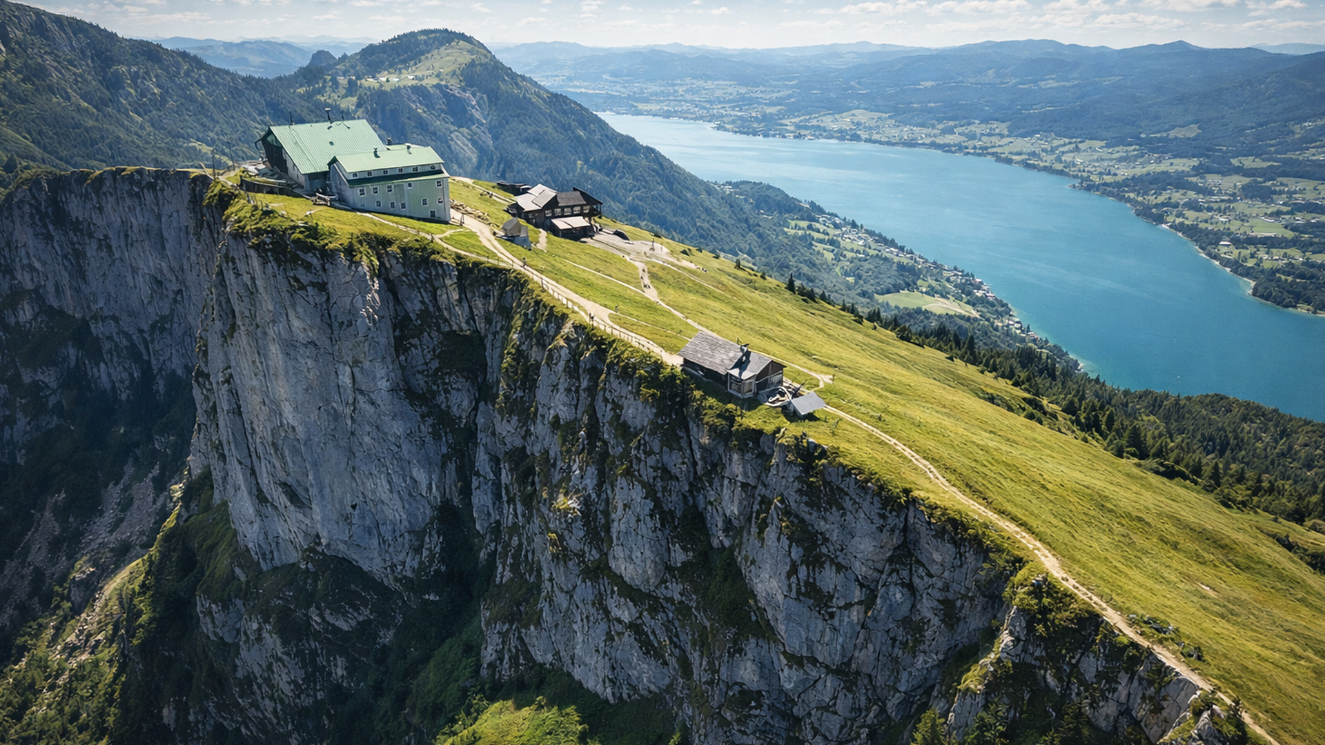A house sitting on a dangerous cliff