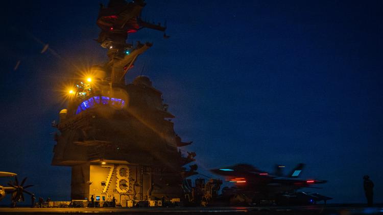 USS Gerald R Ford on track for 11-month deployment, Navy says