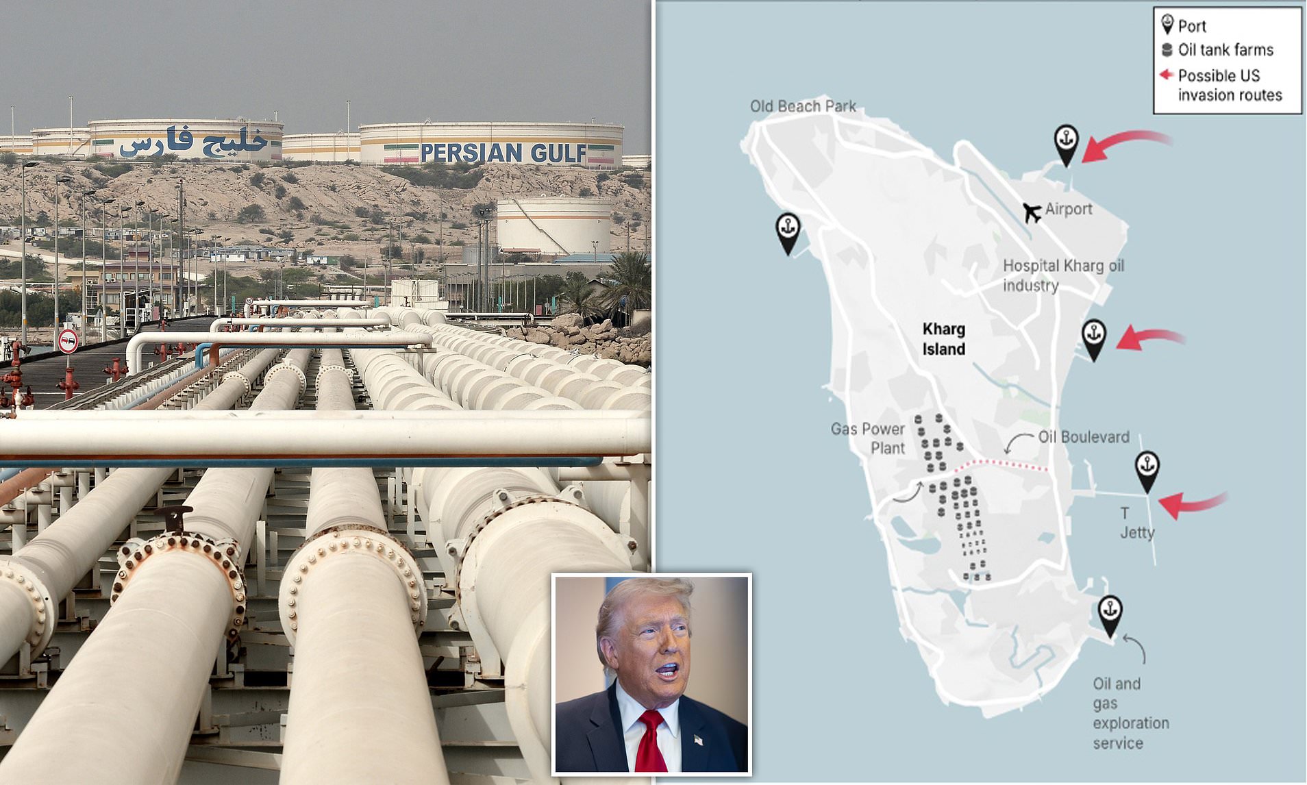 Trump 'considering seizing Iranian "oil island" where country exports ...