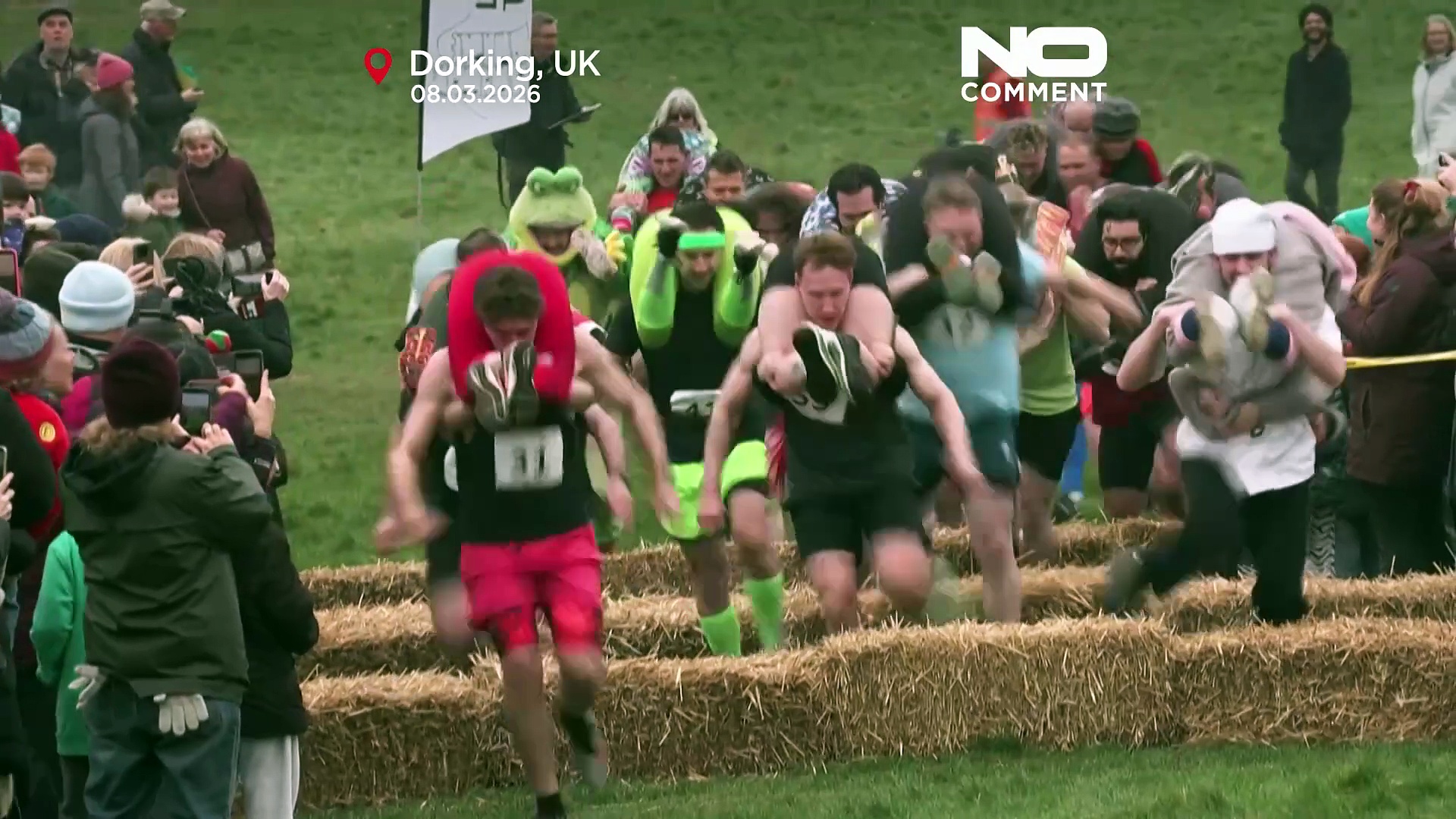 Finnish pair win UK wife carrying race