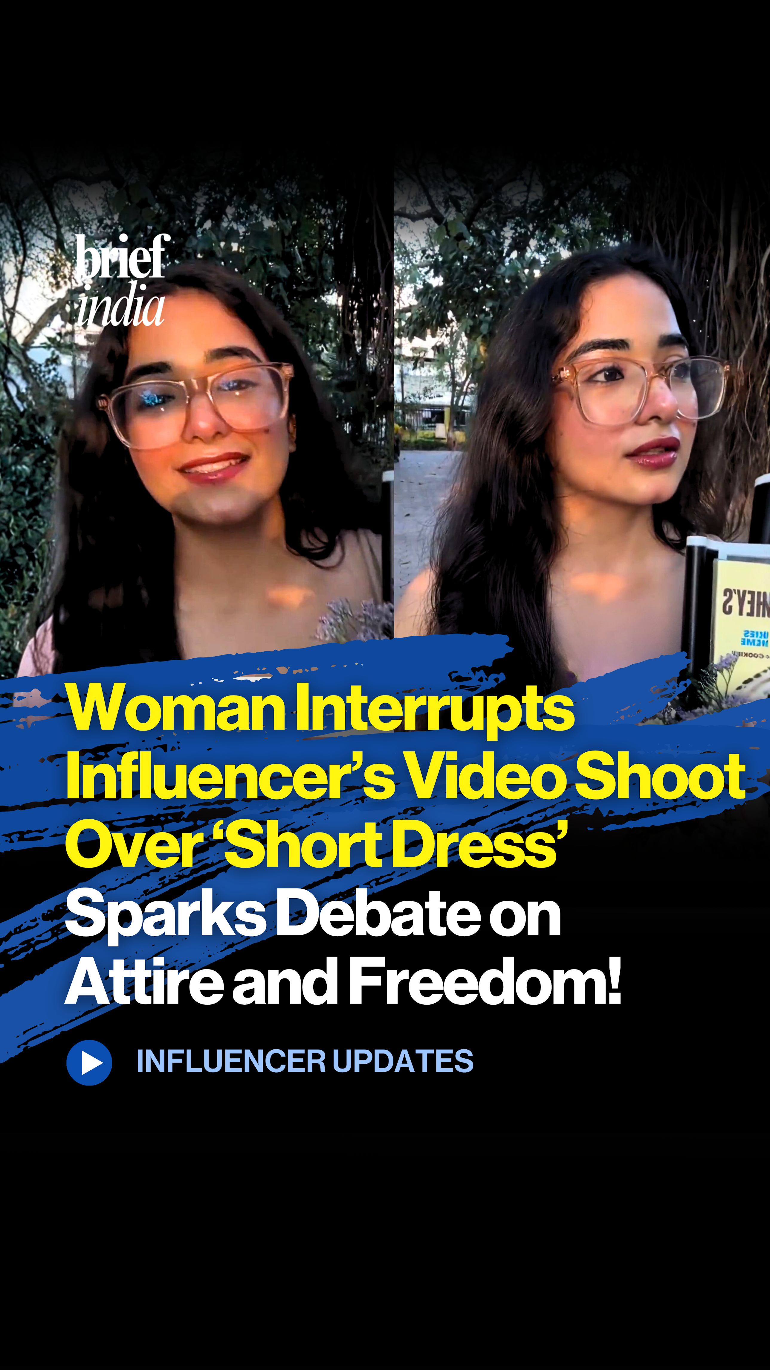 Woman interrupts influencer’s video shoot over ‘short dress’, clip goes ...