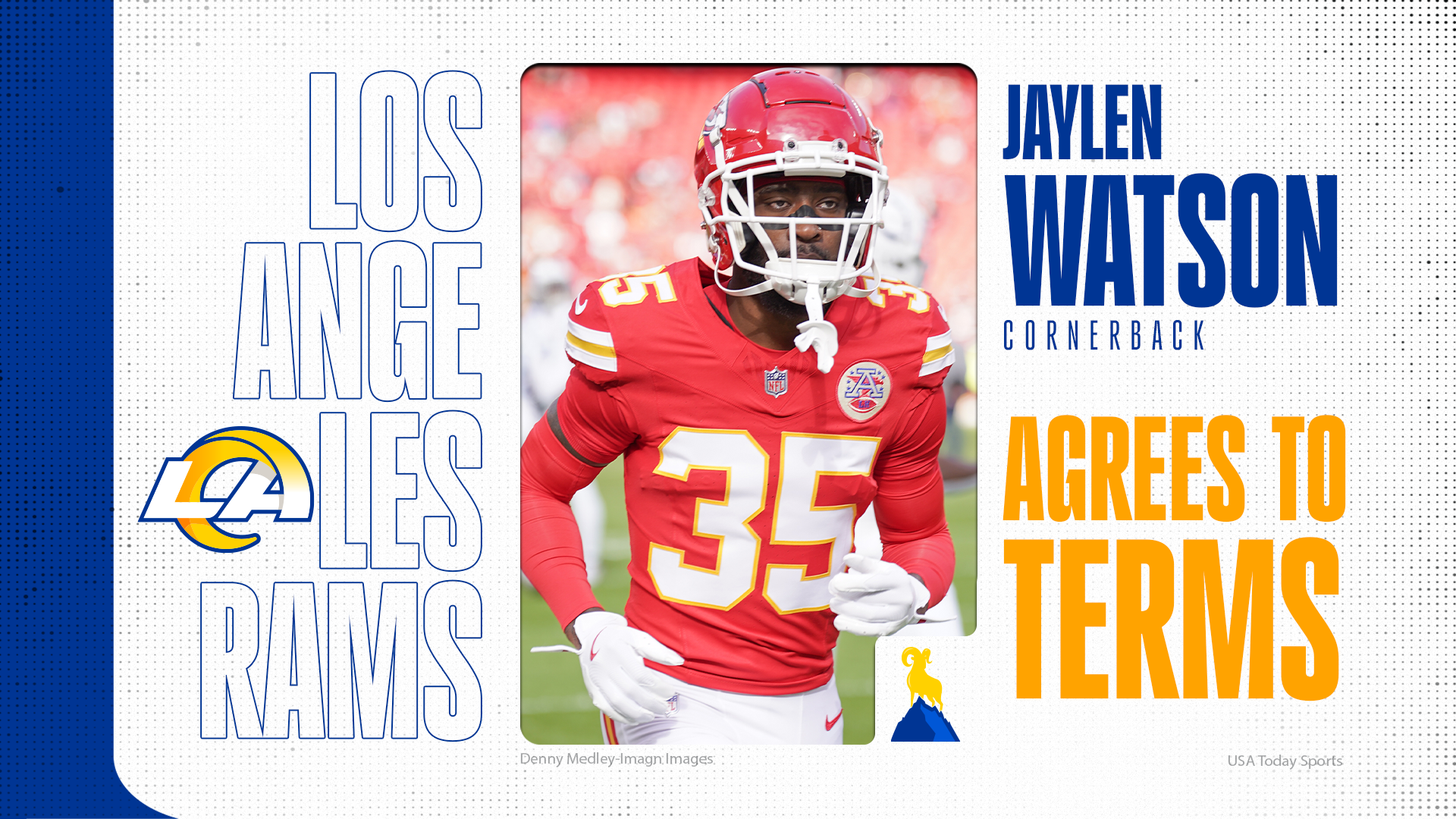 Rams are signing former Chiefs CB Jaylen Watson to 3-year deal