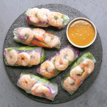 Shrimp spring rolls