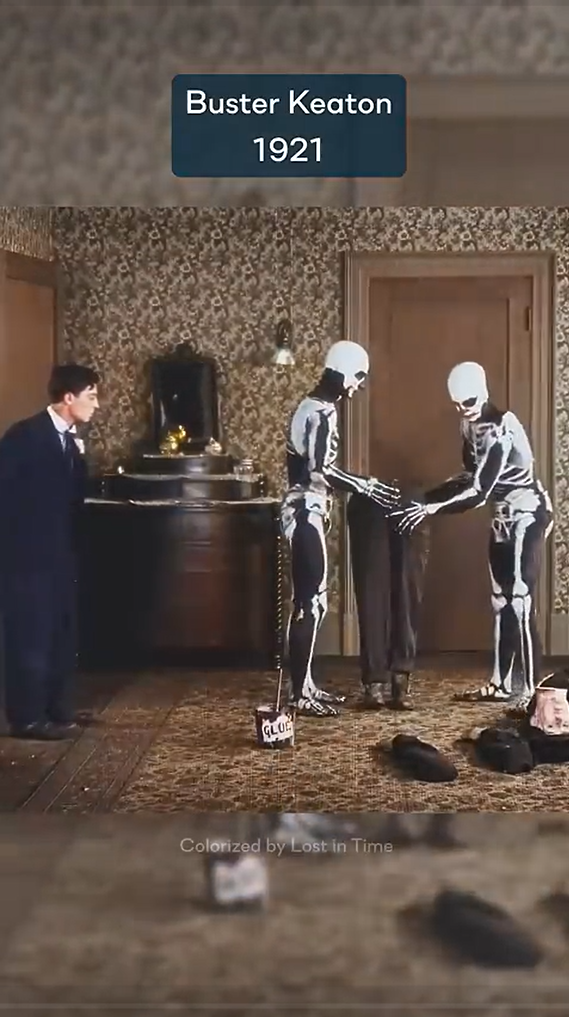 Buster Keaton left speechless (1921)