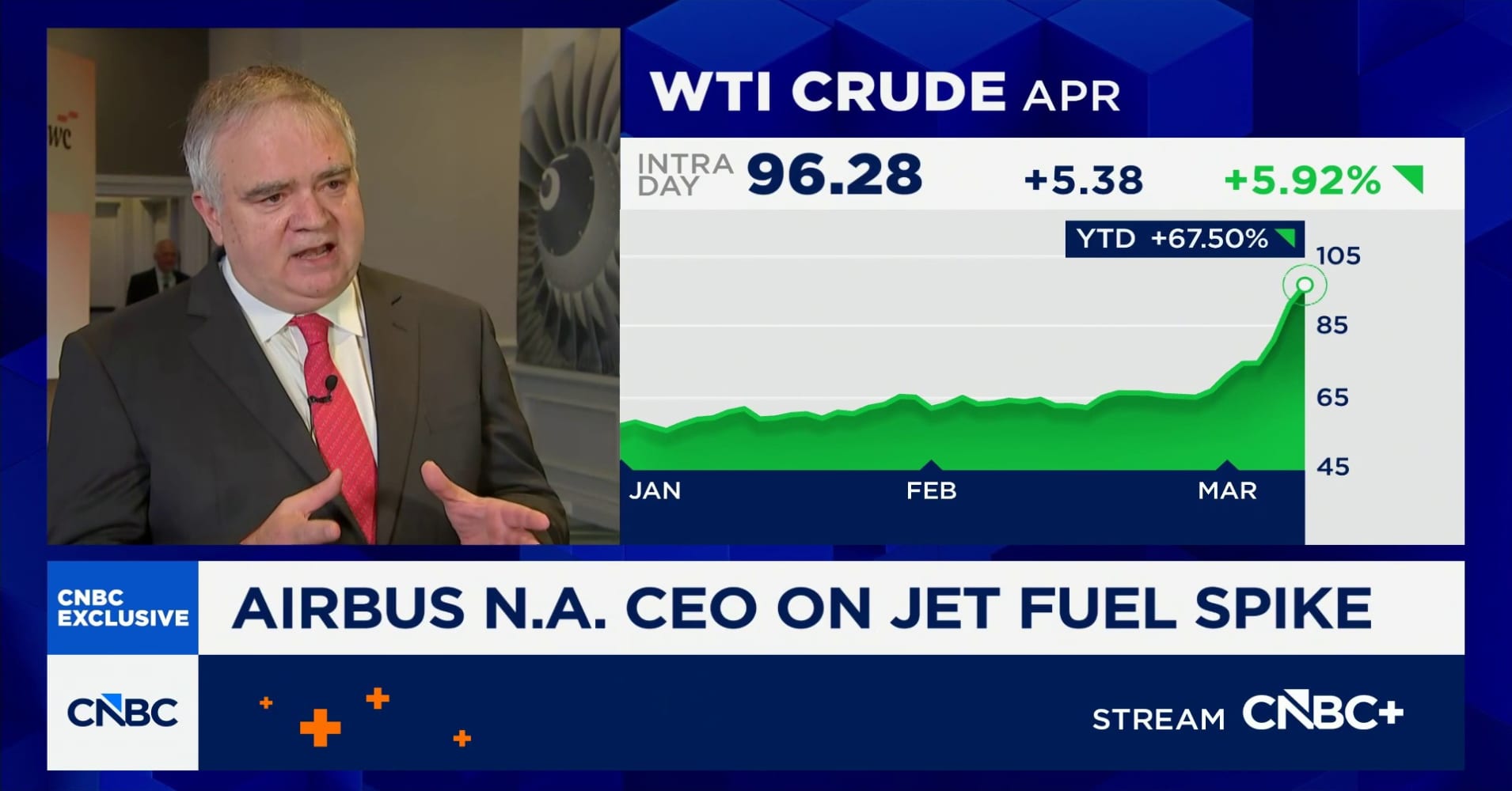 Airbus North America CEO Robin Hayes on impact of war in Iran on ...
