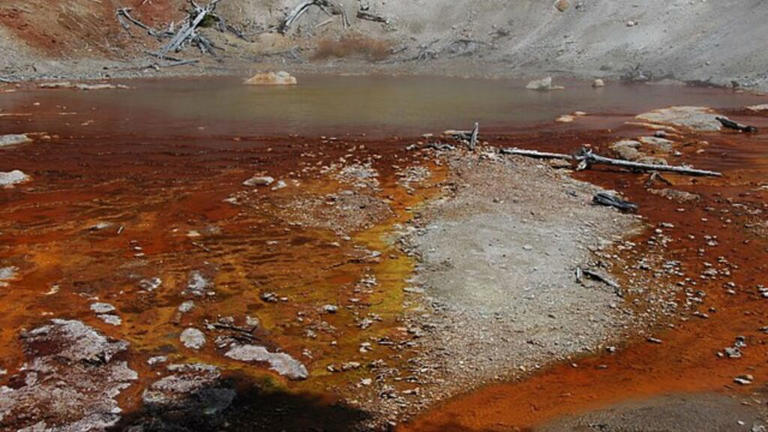 Yellowstone's largest acidic geyser wakes up after six years, blasting ...