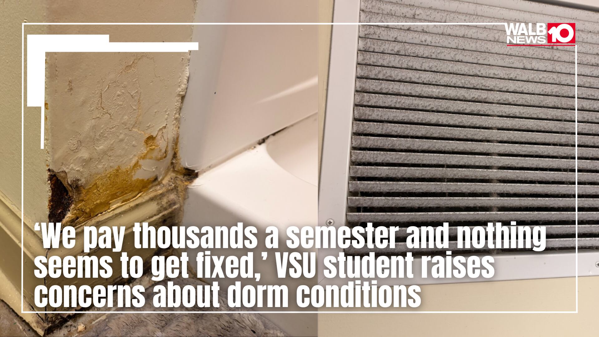 'We pay thousands': VSU student raises concerns about dorm conditions