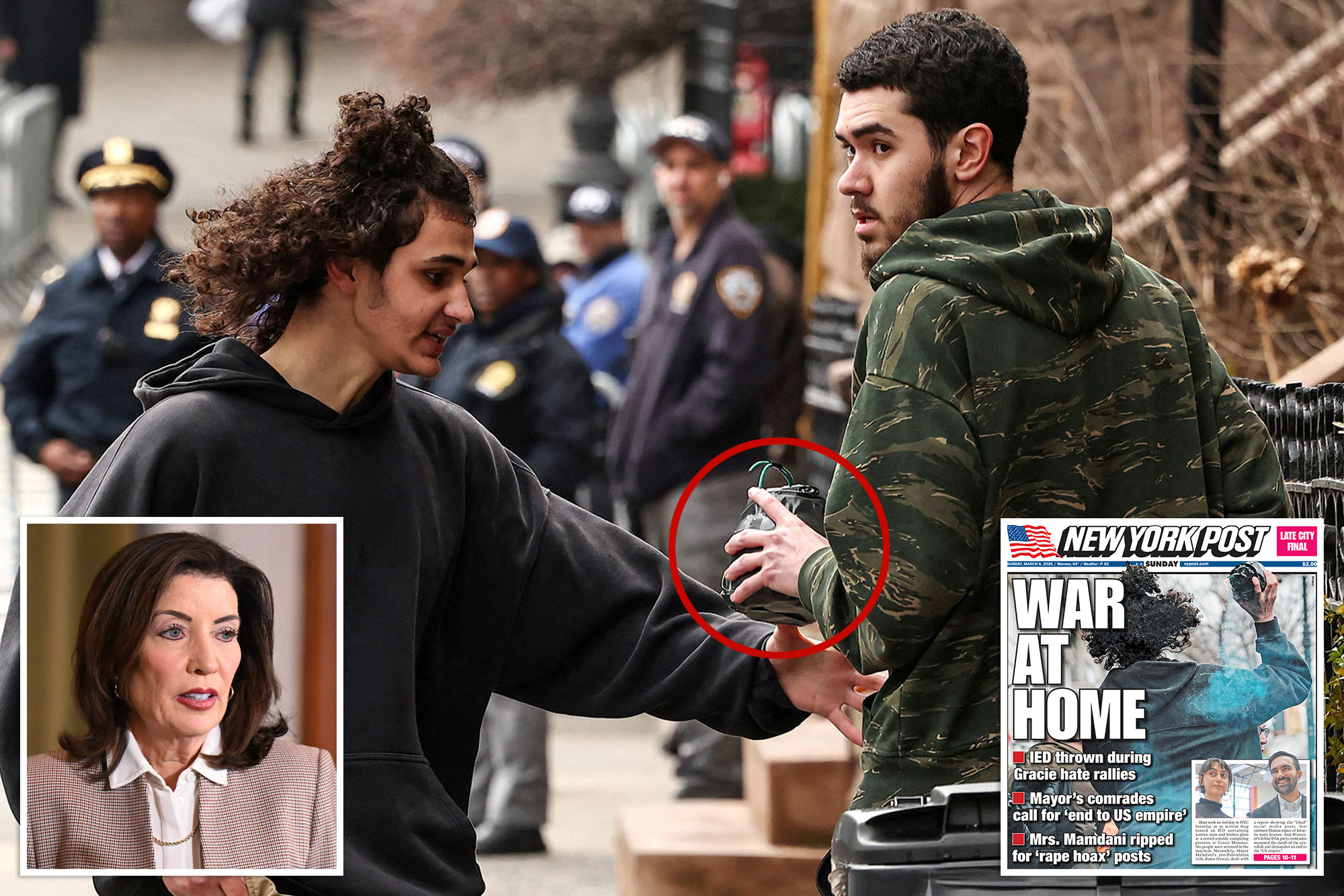 Hochul blames 'both' anti-Muslim protest and ISIS-inspired bomb ...
