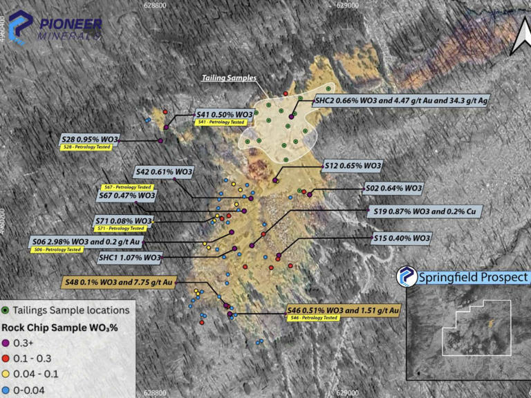 Gravity does the heavy lifting for Pioneer’s Springfield tungsten tailings
