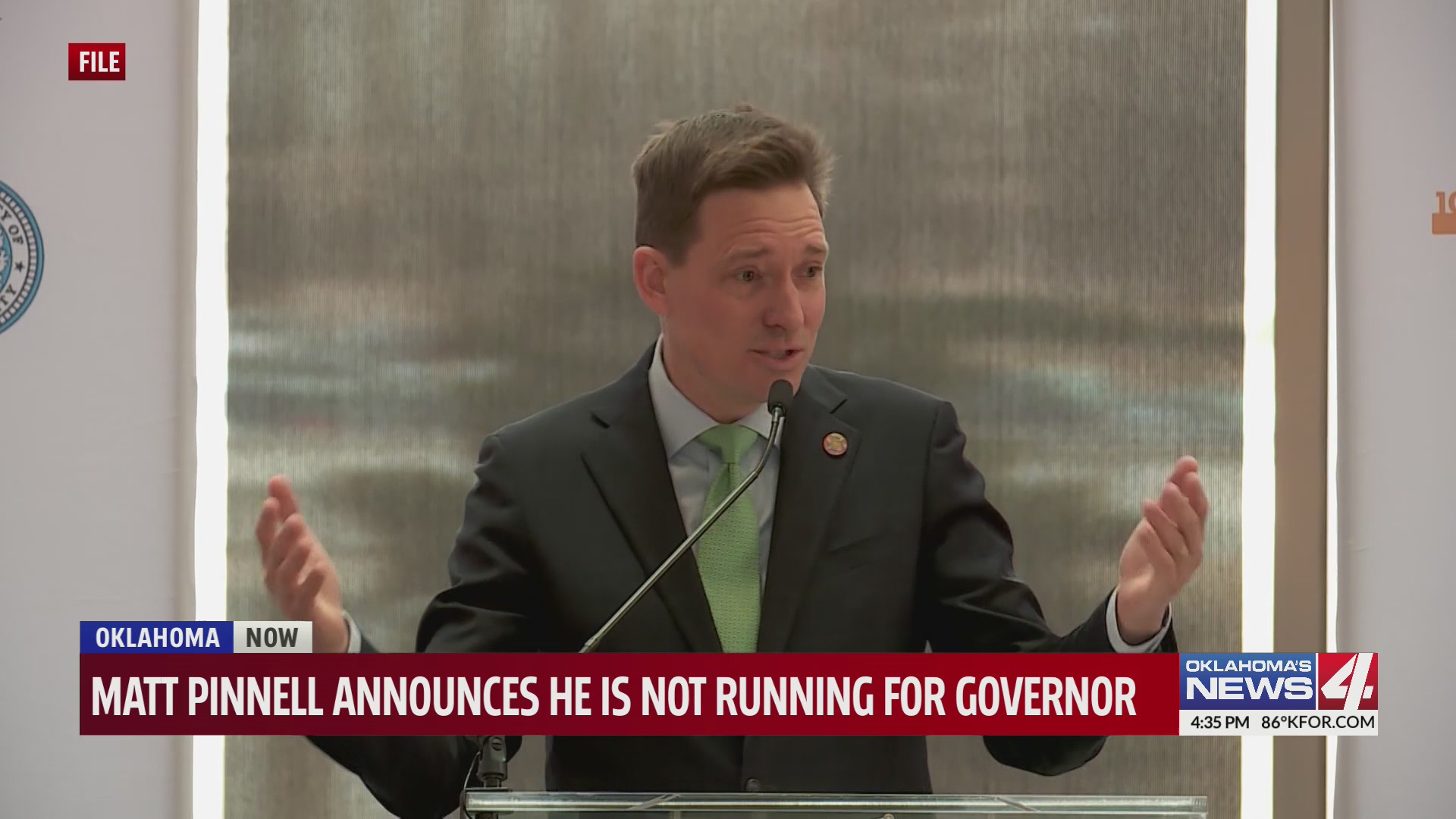 Matt Pinnell announces he is not running for governor