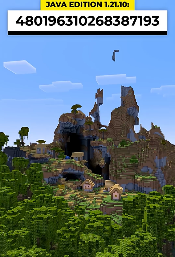 Minecraft windswept village seed | Stunning terrain & exploration
