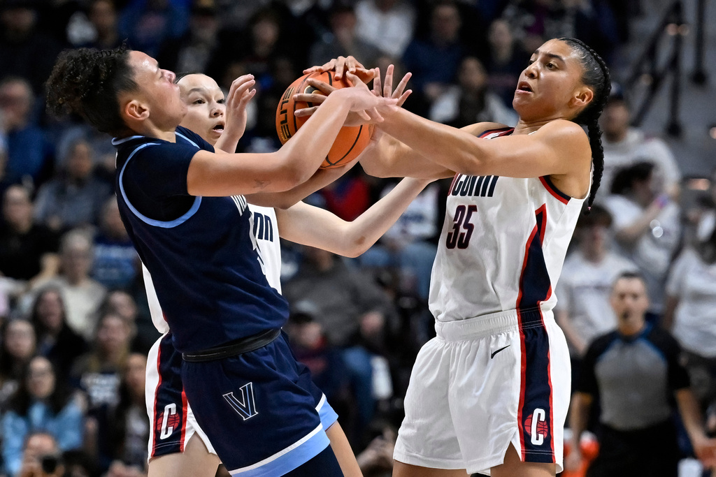 No. 1 UConn wins its 24th Big East Tournament title, routing Villanova ...