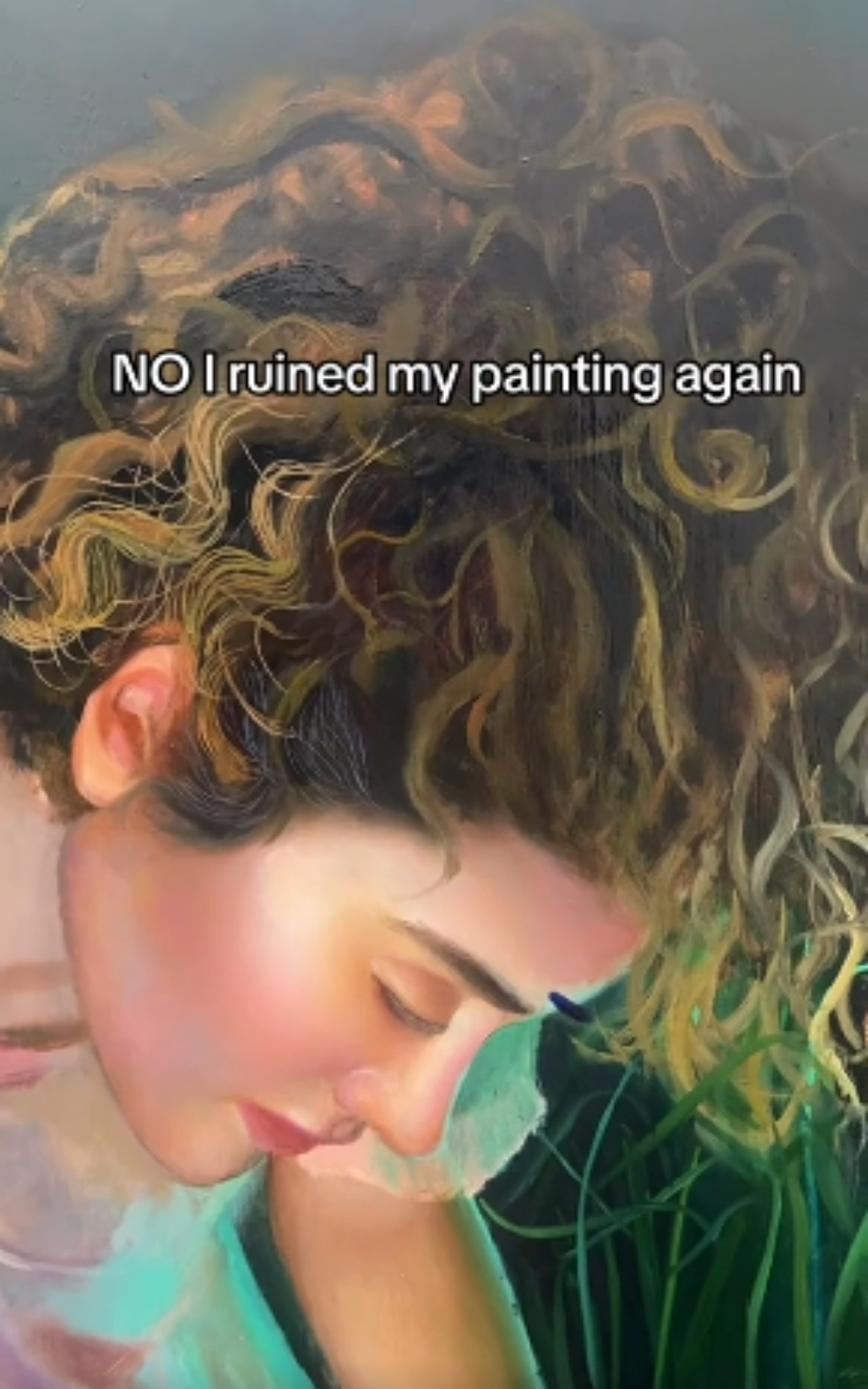 I ruined my painting again… why does this keep happening? | Art struggles