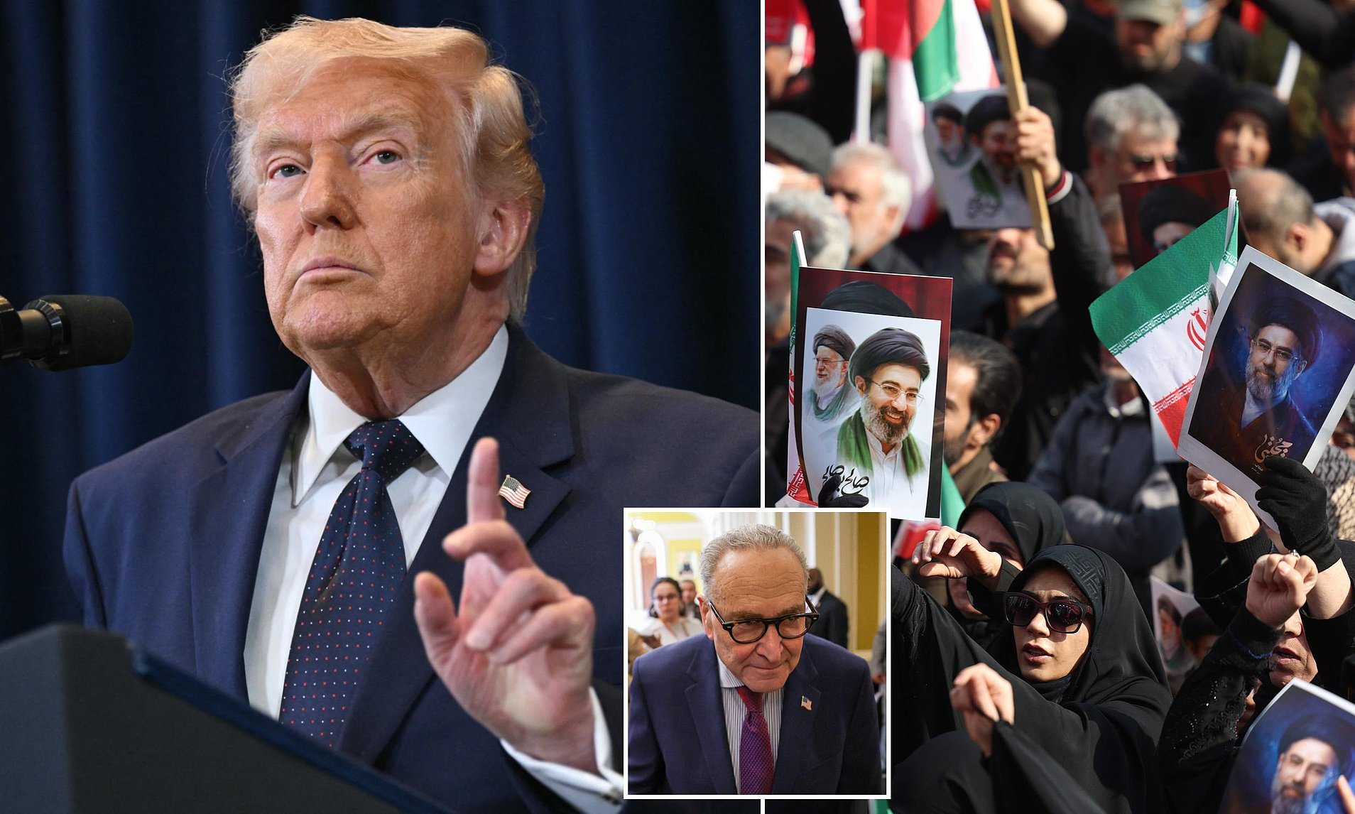 Trump blasts Democrats for halting action on Iranian sleeper cells