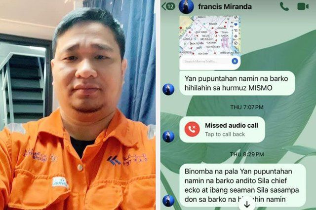 Family says Filipino seafarer missing after tugboat attack in Strait of ...