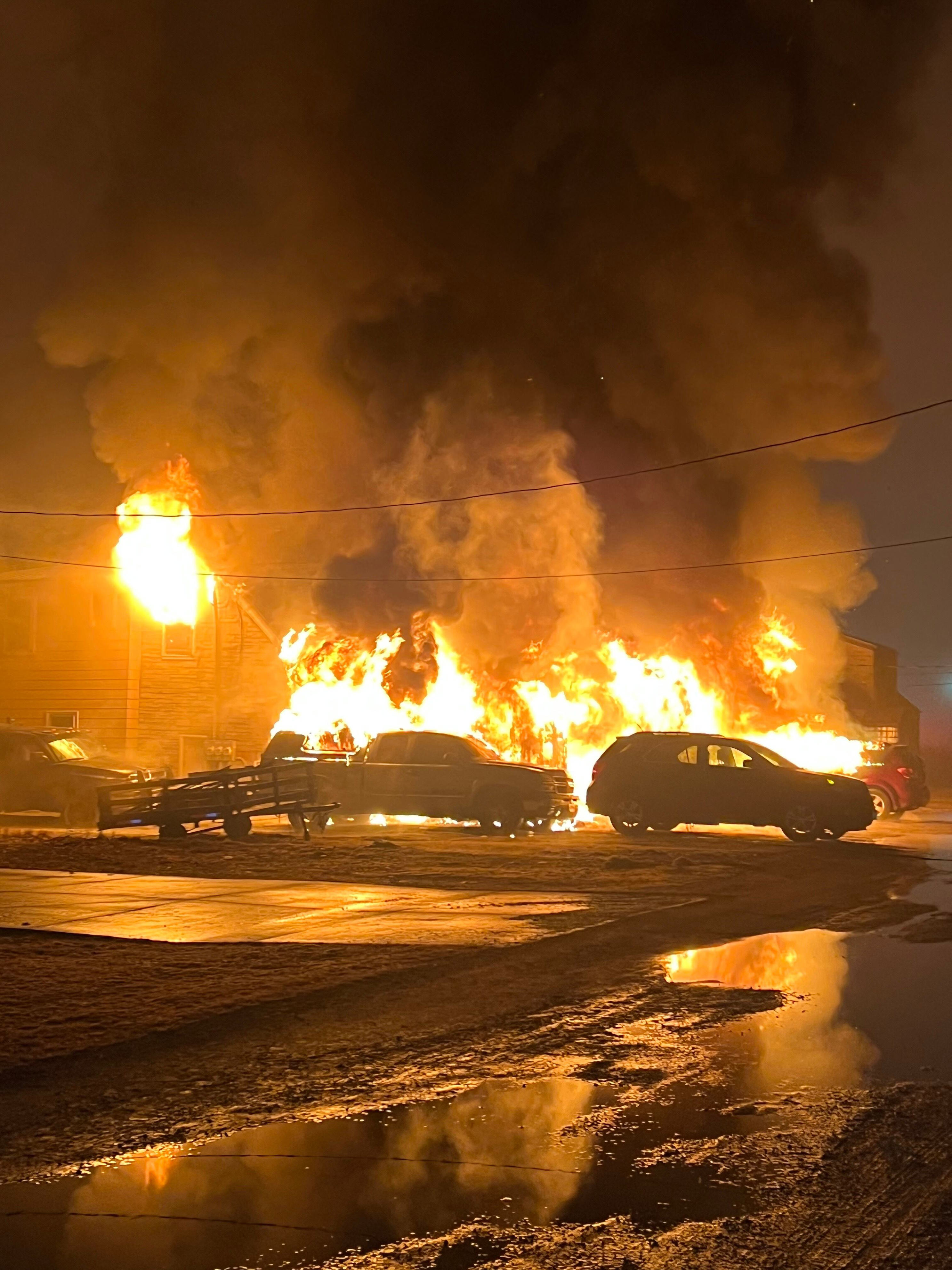 Harrison apartment fire leaves residents displaced, pets missing