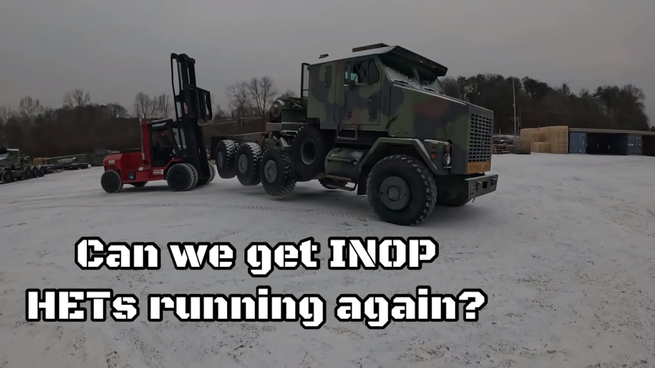 Trying to get monster dead M1070s HET military trucks running again