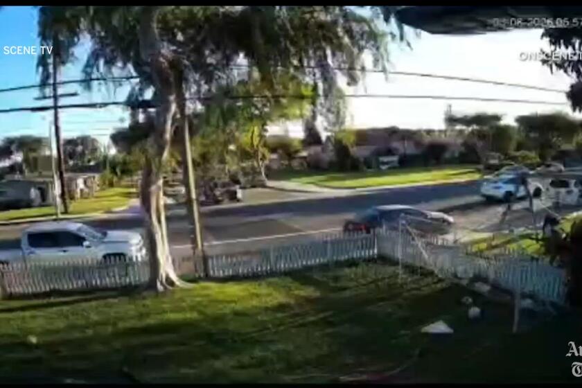 Doorbell camera captures violent rollover crash that trapped 2 people ...