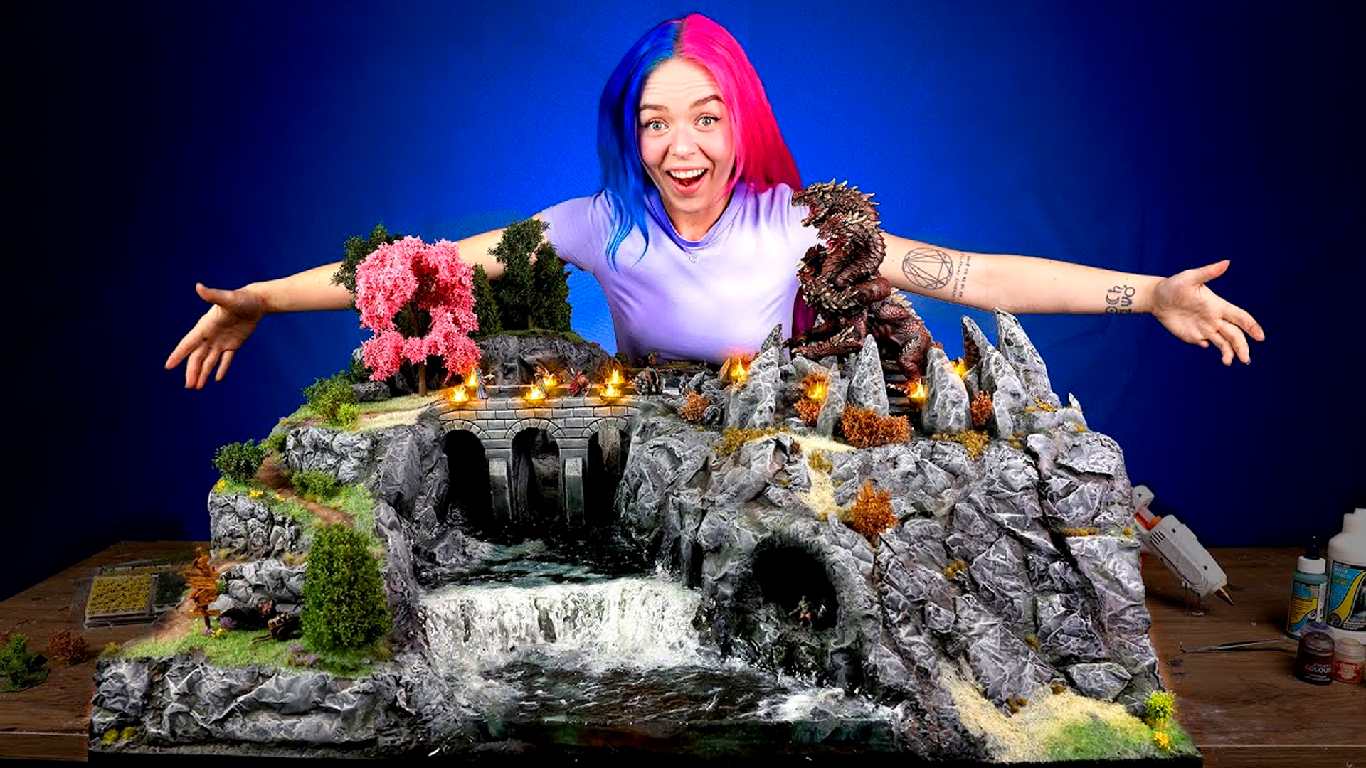 Creating a giant fantasy diorama
